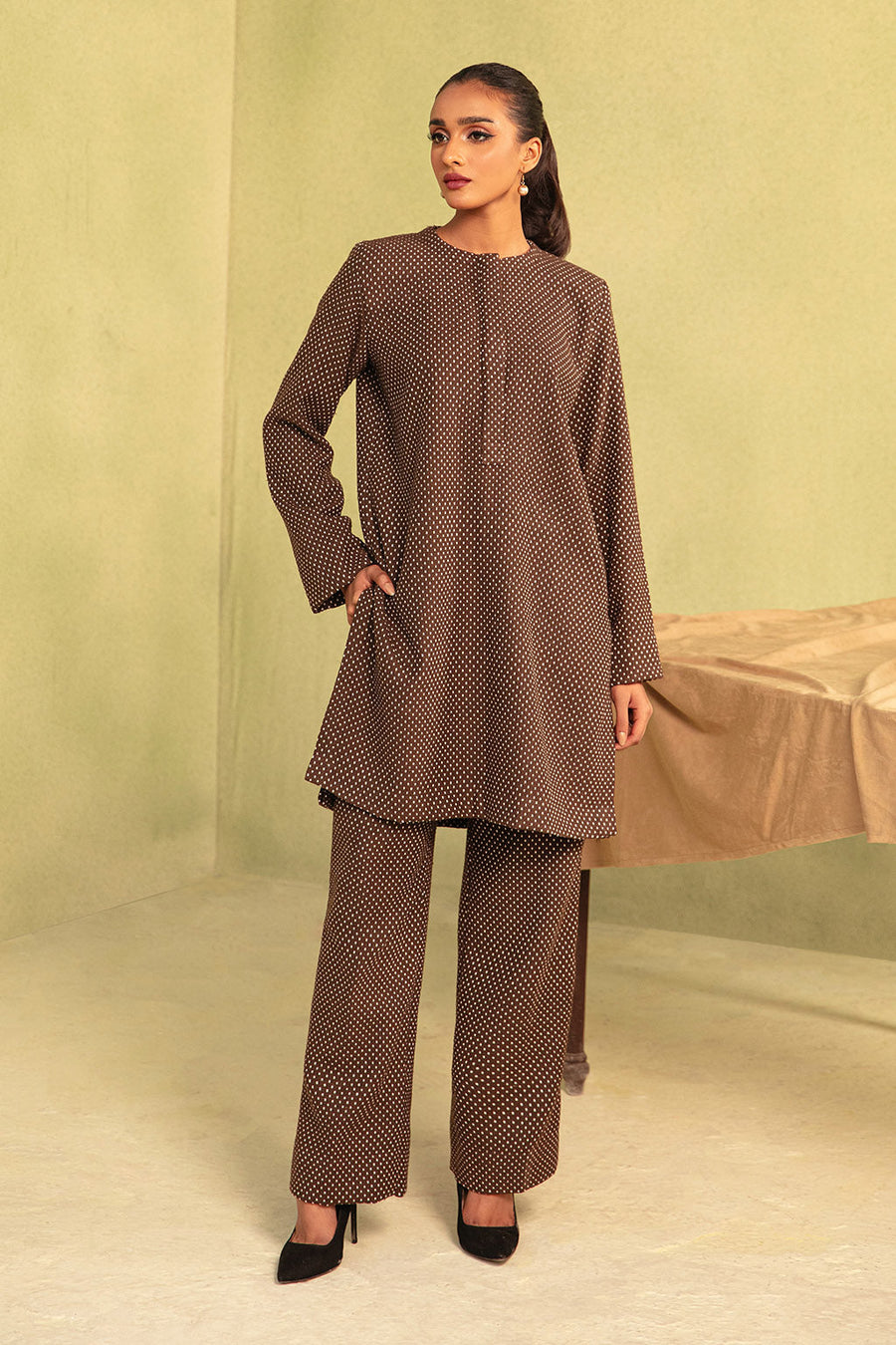 Buy Pakistani Eastern Womens Winter Basic Dress – Vanya